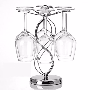 ZYZMH Red Wine Glass Rack Wine Cabinet Decorative Ornaments High Cup Home European Hanging Six Cup Rack