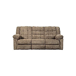Signature Design by Ashley Workhorse Oversized Manual Reclining Sofa, Light Brown