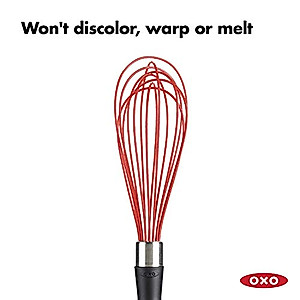 OXO Good Grips 11-Inch Silicone Balloon Whisk - Red