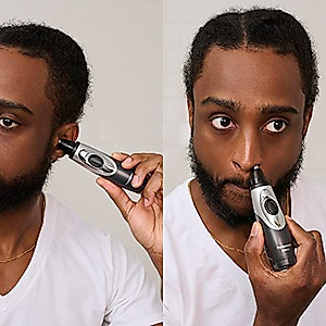 Panasonic ER430K Nose, Ear and Facial Hair Trimmer Wet/Dry with Vacuum Cleaning System