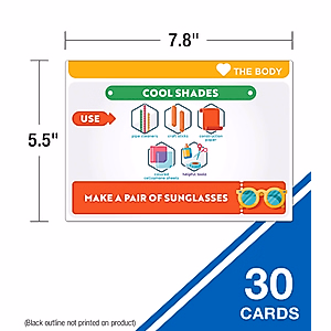 Carson Dellosa STEM Challenges, Jr. Learning Cards, 31 pc. Science Kits for Kids 4-6, STEM Kits for Kids 4+ Year Old, PreK-Grade 1 Hands-On Activity Cards for Plants, Animals, Weather and More