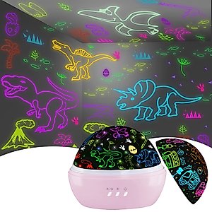 Dinosaur Toys for 3-8 Year Old Girls,Dino Projection Kids Toys for 3-8 Year Olds Girls 2 in 1 Car Toys for 3-10 Year Olds Girls,Chirstmas Toys Easter Gifts for 3-10 Year Olds Kids Toddler Toys (Pink)