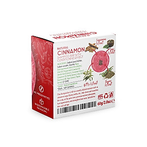 Solid Shampoo Bar And Conditioner Effect Hair Soap – 100% Organic Shampoo Bars For Hair With All Natural Plant Based Essential Oils And Zero Waste Biodegradable Packaging (Cinnamon)