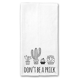Don't Be a Prick Cactus Microfiber Kitchen Bar Towel Christmas Gift