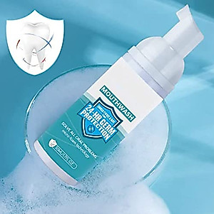 Meeyeet Mouthwash Foam, Mouthwash Whitening Toothpaste Foam 2023, Calculus Removal, Teeth Whitening, Eliminating Bad Breath (2PCS)