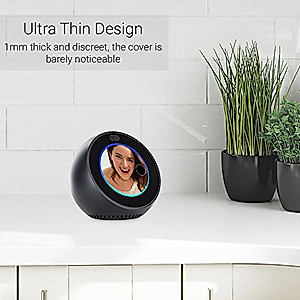 Olixar Camera Cover for Amazon Echo Spot - Webcam Privacy Slide - Compatible with Laptops, Tablets & Smartphones Anti Hack/Amazon Spot Accessories/Alexa Camera Cover - Black - 3 Pack