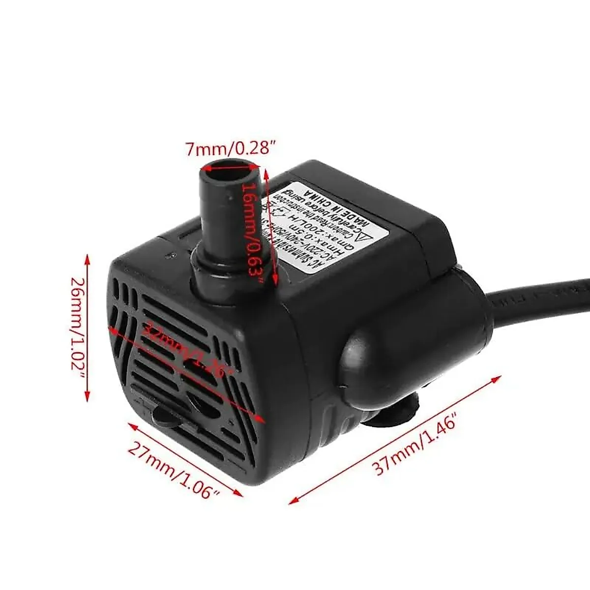 Automatic Boat Bilge Pump AC 220V 3W Submersible Water Pump For Aquarium Fountain Air Fish Pond Tank Portable