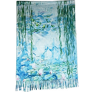 VIUJUH Soft Cashmere Feel Scarf Elegant Large Winter Warm Scarves Shawl Wrap Gifts Monet Klimt Van Gogh's Art Printed