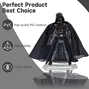 NC EBCO 30 Pieces Action Figure Display Stands Clear Doll Model Support Stand for 3 75 inch Action Figures … Transparent Action Figure Dispaly Stand Base