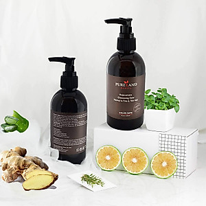 Pureland Beauty Rejuvenate Cleansing Dew - All Natural Hair Shampoo for Normal to Fine and Thin Hair - Deeply Cleansed Skin Pores - Scalp Care and Provide Your Hair Healthy Growth - 8.5 Ounce