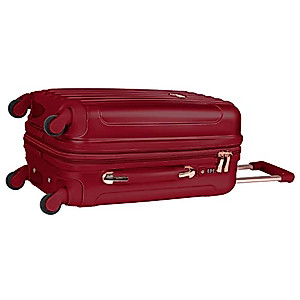 kensie Women's Alma Hardside Spinner Luggage, Expandable, Japanese Carmine Red, Carry-On 20-Inch