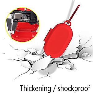 Silicone Case Cover for Jabra Elite 7 Pro/Elite 7 Active True Wireless Earbuds, Anti-Scratch Jabra Elite 7 Pro Case Replacement with Keychain(Yellow)