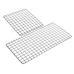 Parliky 1 Set Grill Grid Camping Accessories Grilling Accessories Barbecue Accessories Professional Baking Net Outdoor Accessory Outdoor Supply Stainless Grill Mesh Grid Mesh