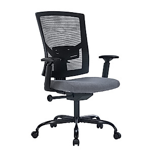 CLATINA Office Chair, Ergonomic Desk Chair with Wheels, Mesh Computer Swivel Rolling Chairs with 4D Adjustable Lumbar Support, Armrests and 140° Tilt Function, Task Executive Chair for Home Office
