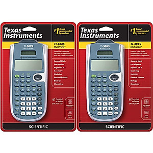 Texas Instruments TI-30XS Multiview Scientific Calculator (2 Pack)