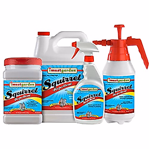 I Must Garden Squirrel Repellent [2 Pack] - Protects Vehicles, Plants, Decking, Furniture - 32oz Ready to Use