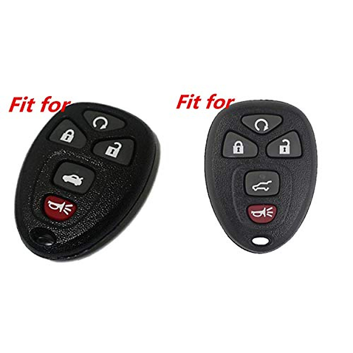 KAWIHEN Key Fob Cover Compatible with Buick Cadillac Chevrolet Chevy GMC Pontiac Saturn 5 Buttons key fob KOBGT04A 22733524 10305091 10305092 OUC60270 OUC60221 15913415 15857839