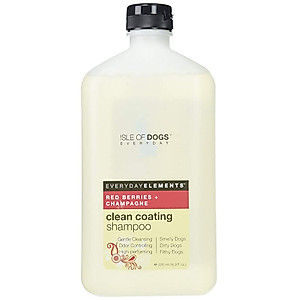 Everyday Isle of Dogs Clean Coating Dog Shampoo, Red Berries + Champagne, 16.9 Ounce