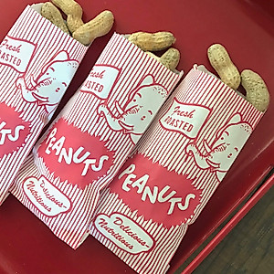 Outside the Box Papers Paper Peanut Bags - Red White - 100 Pack