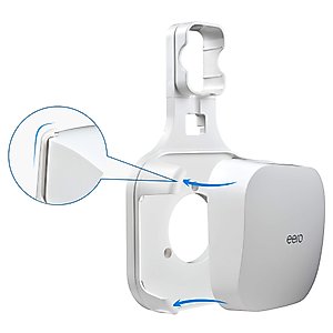 PETIMETI Wall Mount for EERO Pro 6 Mesh WiFi System, Space Saving Wall Mount Bracket for EERO Pro 6 Router with Cord Management and Easily Moved(3 Pack)