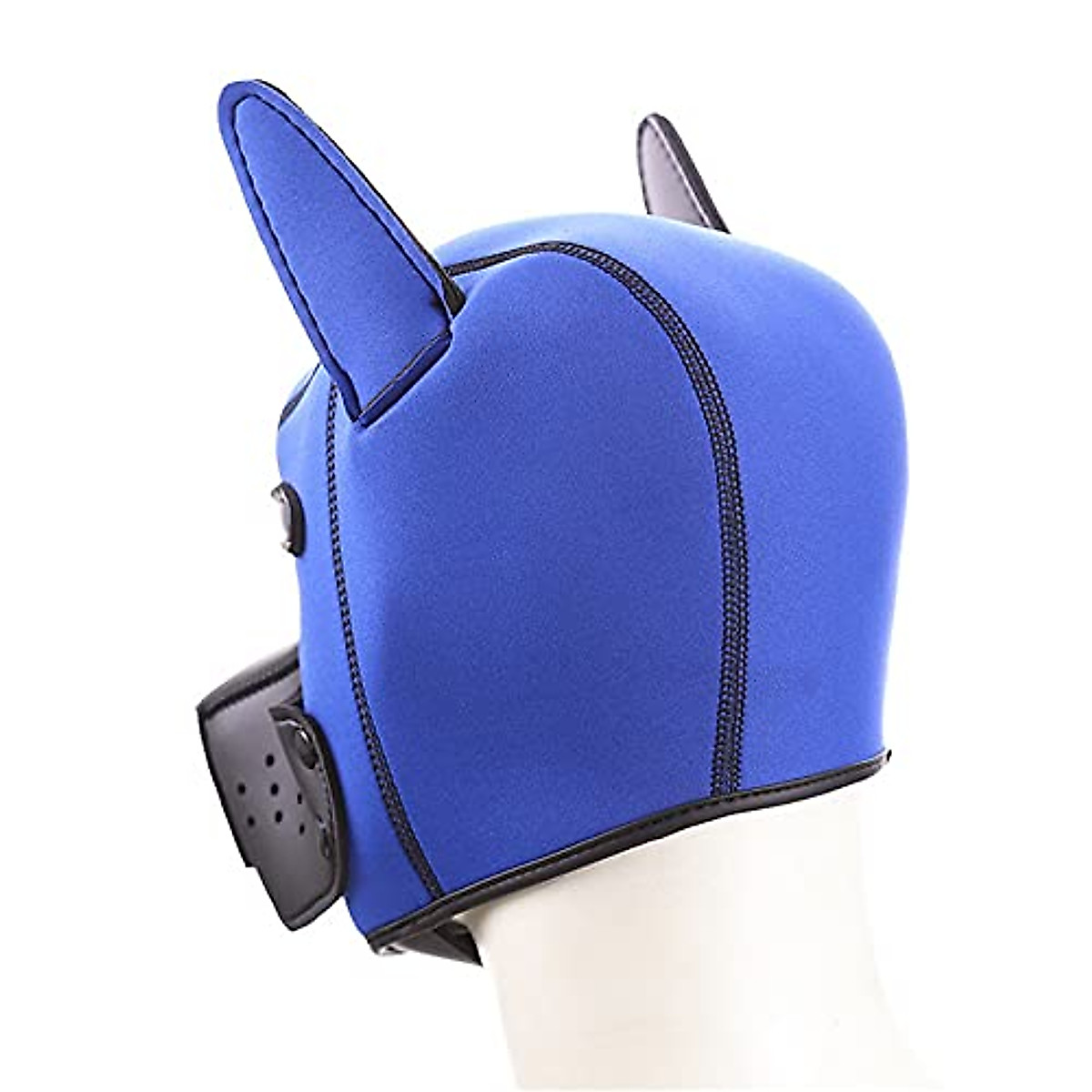 OnundOn Doggy Mask Halloween Hood Puppy Mask for Cosplays Masquerade (Blue)