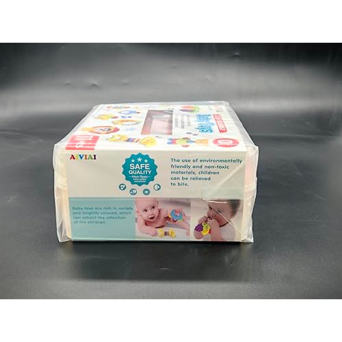 AIVIAI Baby Toys 0-6 Months Infant Toys 0-3 Months Infant Rattles Baby Rattle Teether Toy Set with Storage Box Musical rattles for Newborn Boy Girl Gifts Set with Baby's First Rattle Teether (11pcs)