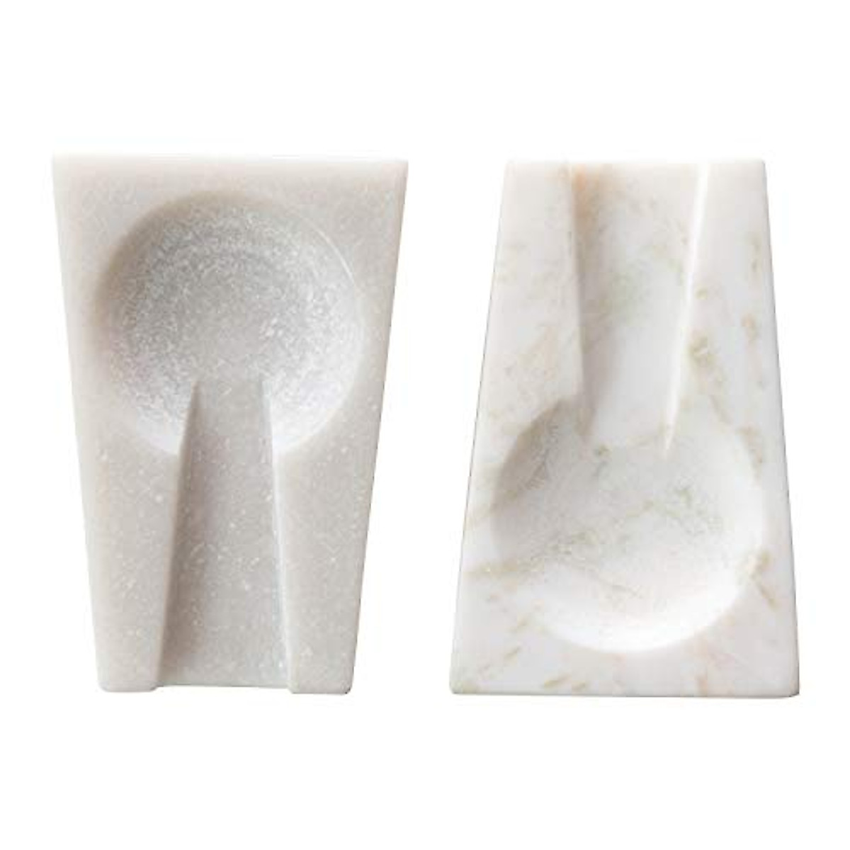 Creative Co-Op White Marble Rest Spoon