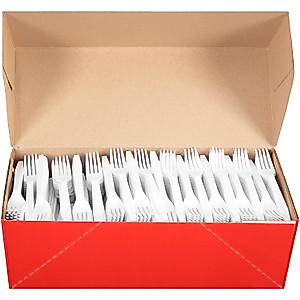 Member's Mark White Plastic Forks (600 Count)