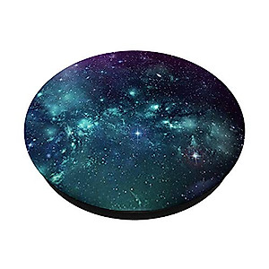 Galaxy Universe Star Cluster Cosmic Aqua Nebula PopSockets PopGrip: Swappable Grip for Phones & Tablets