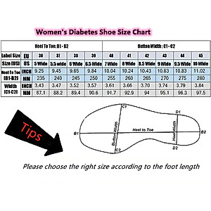 Women's Diabetic Shoes Extra Wide Shoes Comfortable Adjustable Strap Shoes with Air Cushion for Elderly Edema Swollen Feet