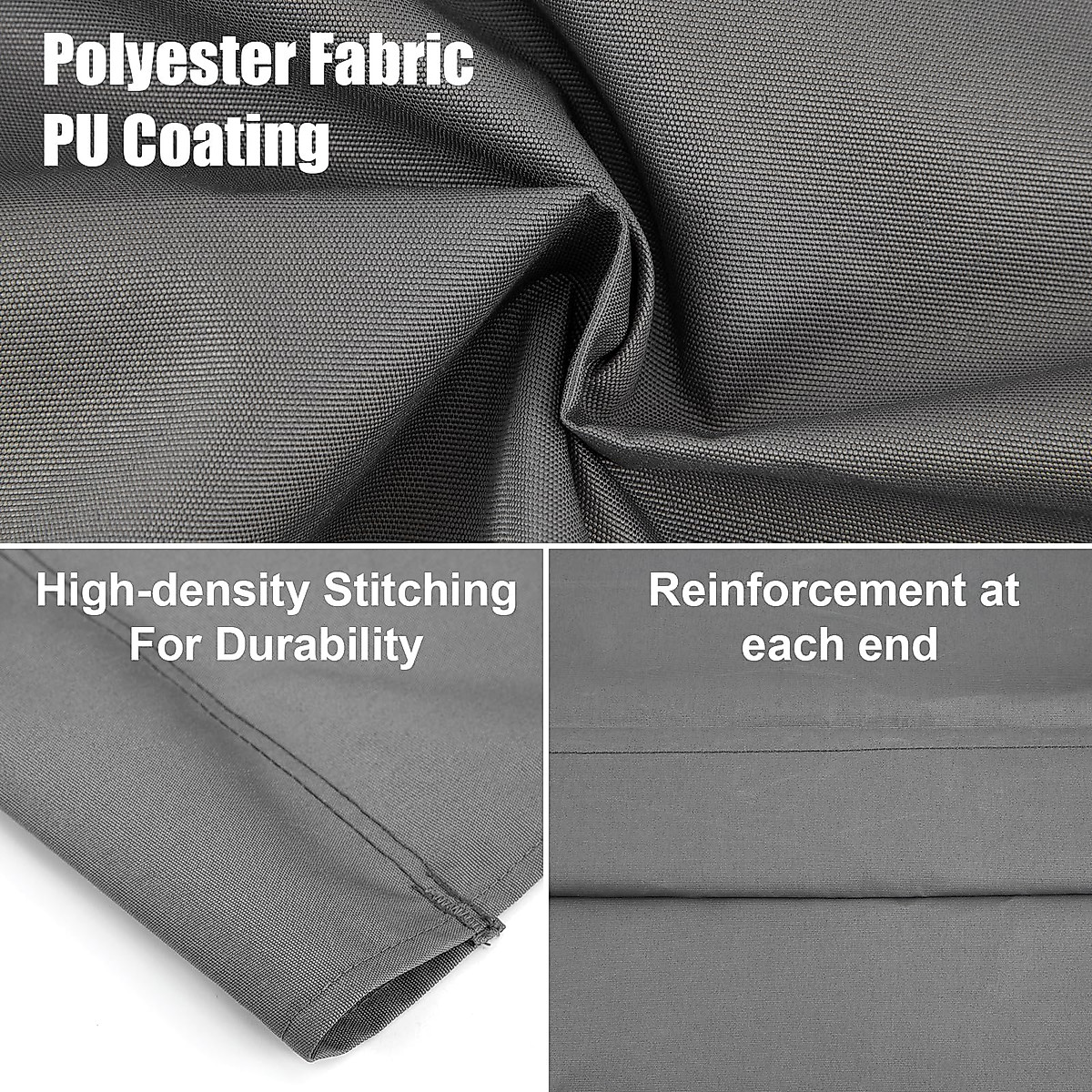 EHRGK Patio Swing Seat Cover Replacement,Outdoor Porch Swing Cushion Covers,Waterproof Swing Cover Chair Bench Replacement Cover for 3 Seat Outdoor Garden Yard Swing Chair