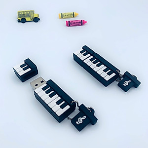 Cool USB Drive - USB Stick 16GB - Unique Flash Drive - Piano USB Flash Drive Students - Keyboard USB Flash Drive 16GB (16 GB, Keyboard)