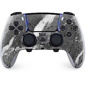 Skinit Gaming Decal Skin Compatible with PS5 DualSense Edge Pro Controller - Skinit Originally Designed Stone Grey Design