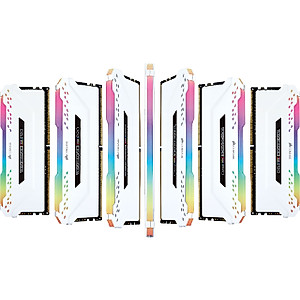 Corsair Vengeance RGB Pro 32GB (4x8GB) DDR4 3200MHz C16 LED Desktop Memory - White