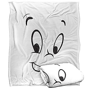 Casper The Friendly Ghost Face Officially Licensed Silky Touch Super Soft Throw Blanket 50" x 60"