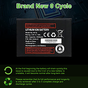 W-7B Battery 2024 Upgraded for Unite Express 2 Netgear Aircard 800s Optus 4G WiFi Modem AC800S Replacement Battery 2930mAh