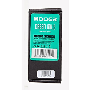 Mooer Green Mile, overdrive micro pedal,Sea Foam Green
