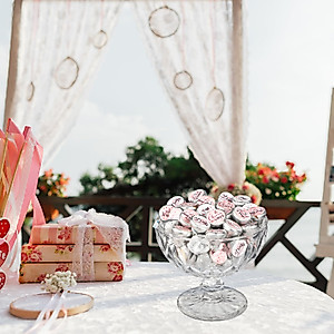 Crtiin 504 Pieces Round Wedding Stickers Pink Wedding Candy Stickers Labels Wedding Chocolate Drop Kisses Sticker Bulk for Envelope Gift Wrapping Mini Decor Bridal Shower Party Supplies