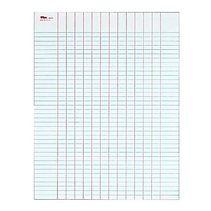 TOPS Data Pad, 13-Column Heavyweight 50-Sheet Pads, Box of 10 Pads (3616)