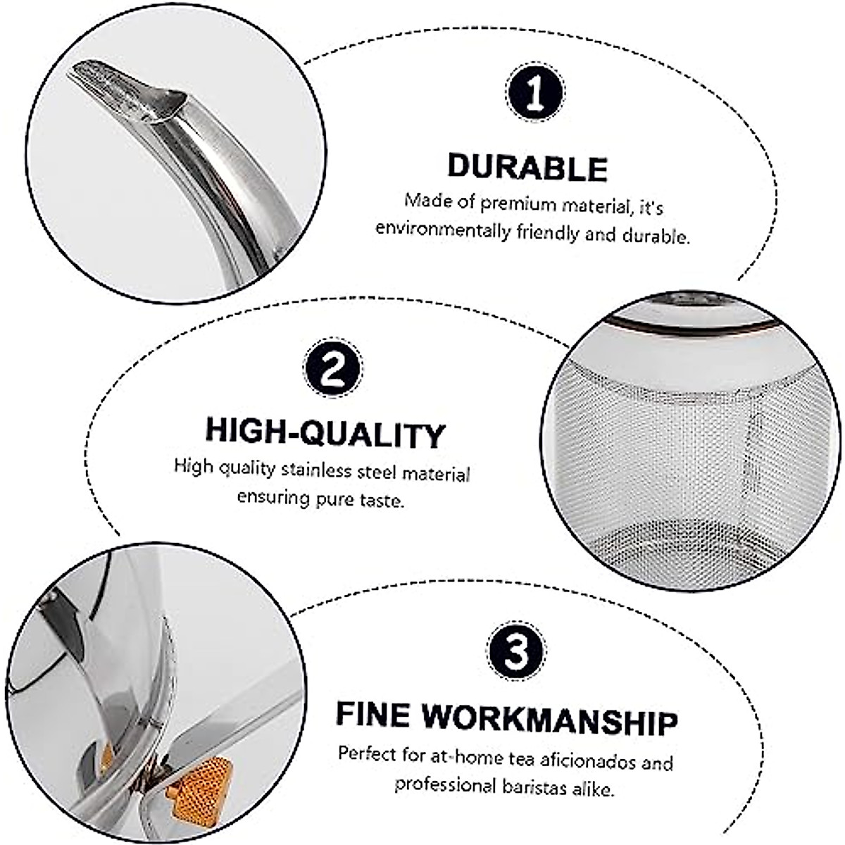 Stainless Steel Teapot Whistling Tea Kettle Stainless Steel Portable Water Kettle Expresso Coffee Goose Neck Stovetop Kettle Coffee Maker Tea Pot Heating Teakettle For Gas Stove Spout