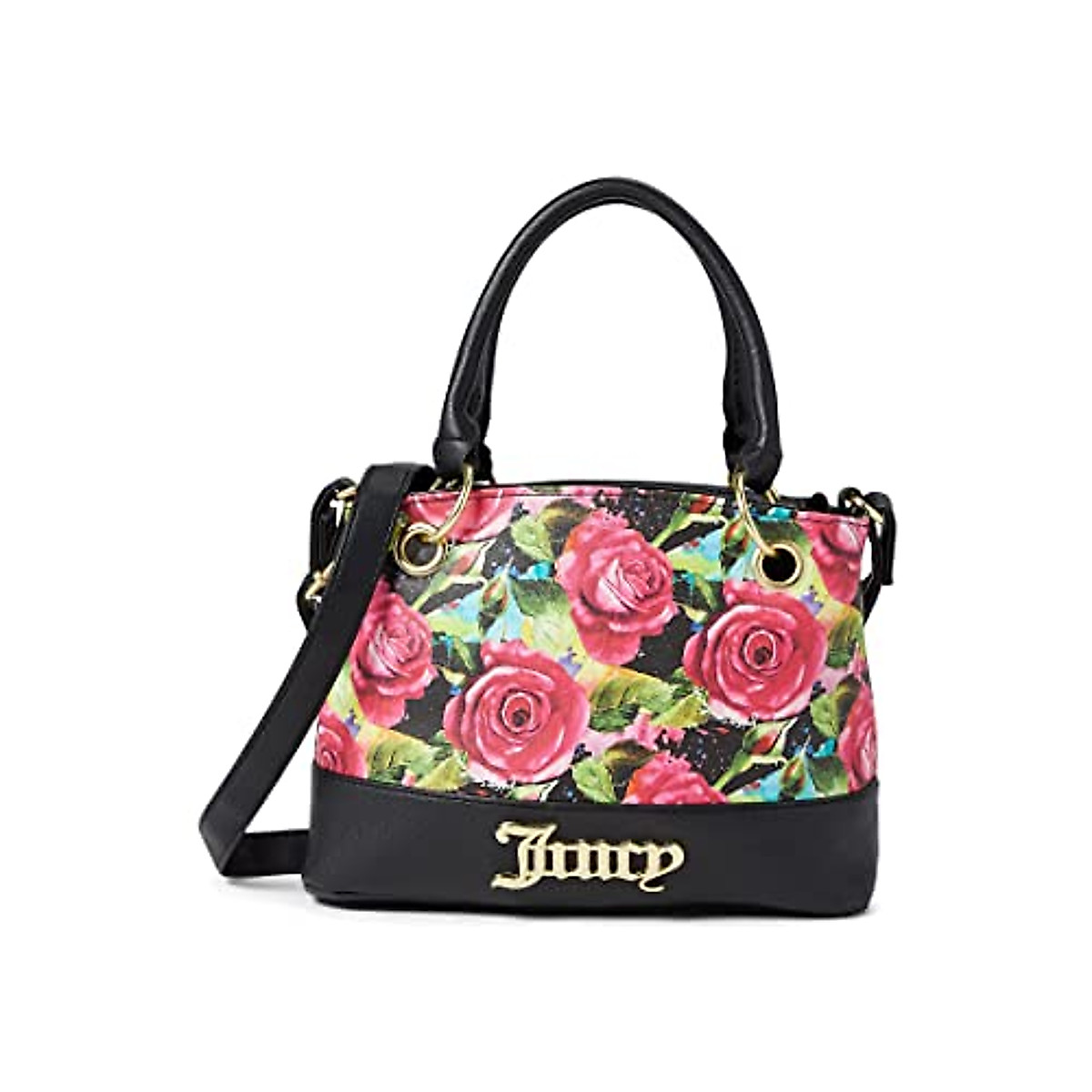 Juicy Couture Sweet Fantasy Satchel Malibu Rose Black Multi/Black One Size