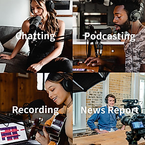 novonest Heavy-duty Metal Table Mounting Clamp,Black Large-area Contact Base for Microphone Suspension Boom Scissor Arm Stand Holder,Max Clamping Thickness 2.75"/70mm,with Headset Hook Hanger,NB35-B