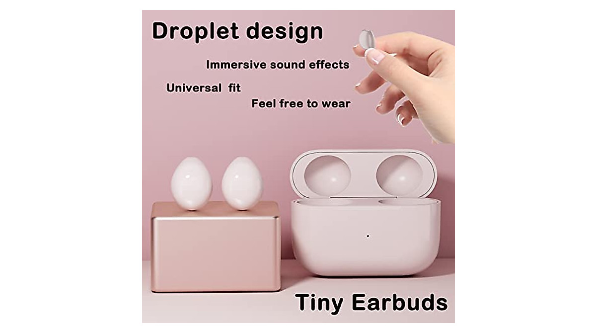 Xmenha Black Wireless Smallest Invisible Earbuds Hidden for Work ...