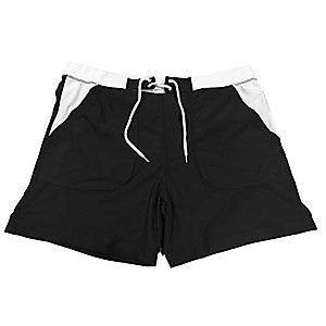 MAGNIVIT Men's Swimming Trunks Sport Brief Swim Underwear with Pocket Black