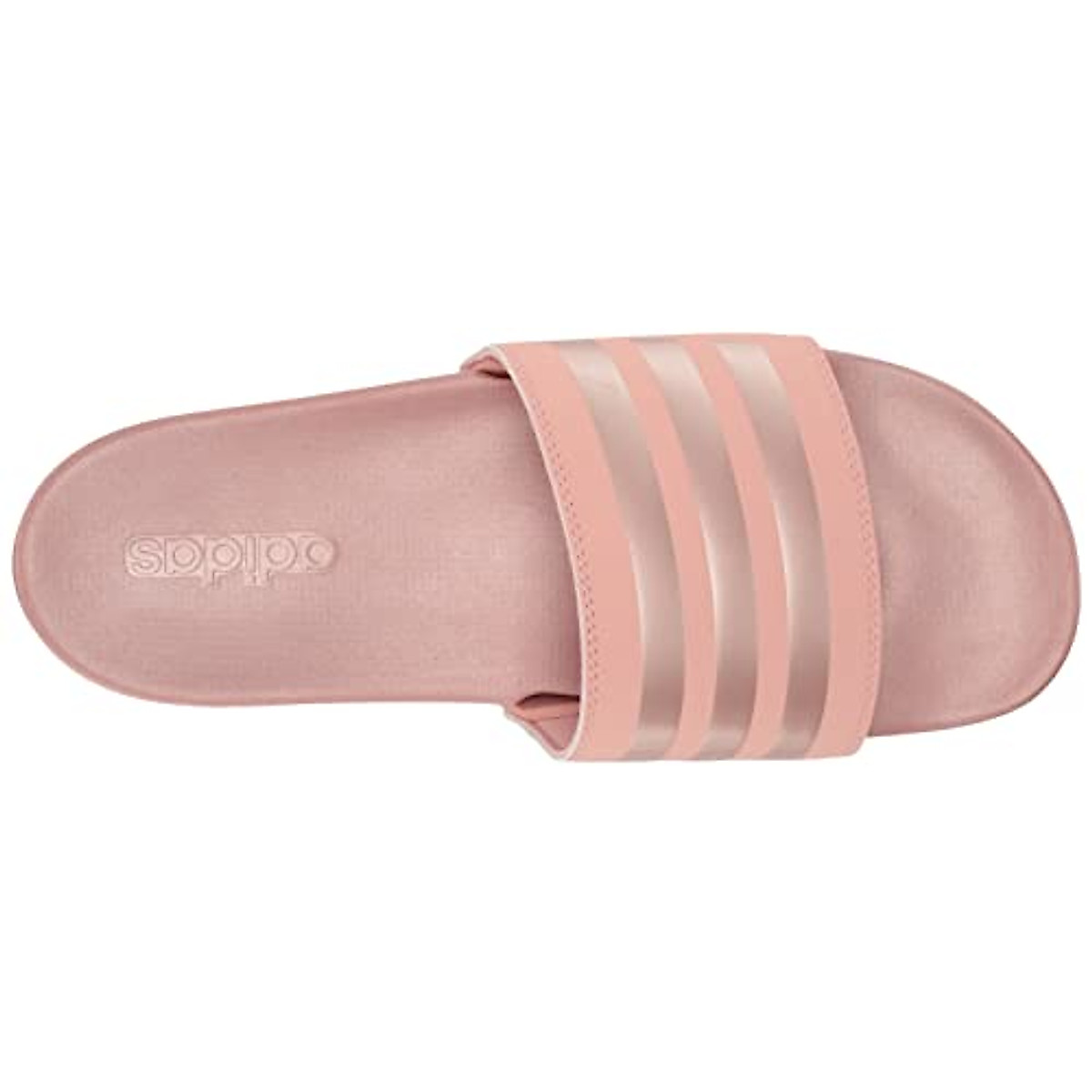 adidas Women's Adilette Comfort Slides Sandal, Wonder Mauve/Maeamt/Maeamt, 5