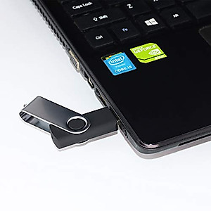 MECHEER Flash Drive 64GB USB Flash Drives 5 Pack USB 2.0 Thumb Drive Jump Drive Pen Drive Bulk Memory Sticks Zip Drives Swivel Design Yellow/Red/Blue/Green/Black (5 Pcs Mixed Color)