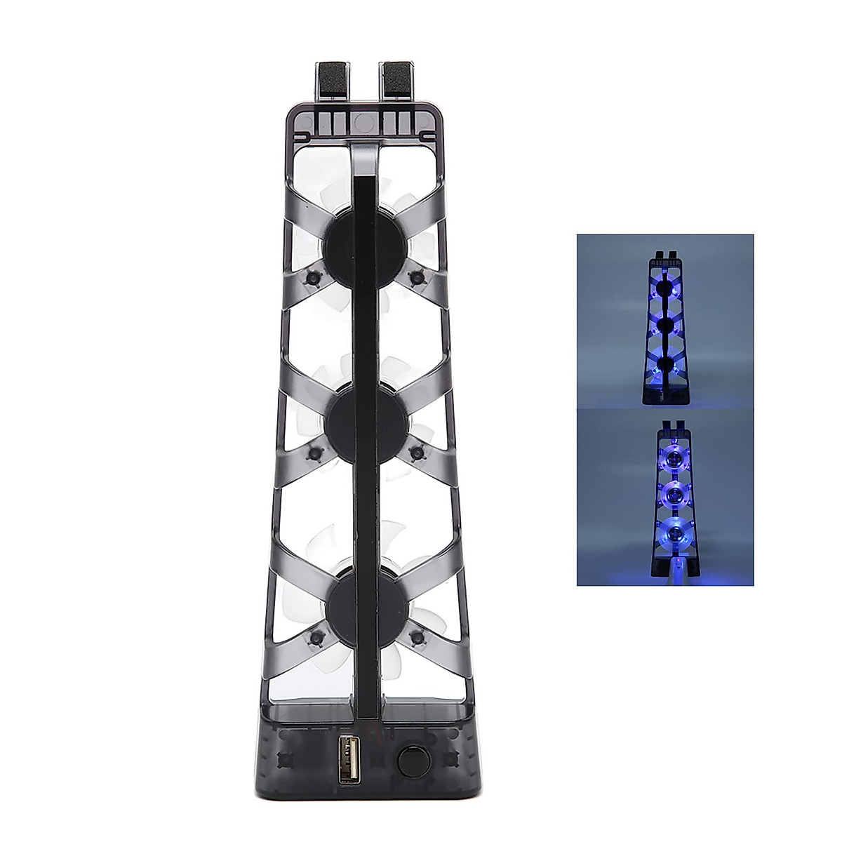 Dobe for PS5 Cooling Fan Efficient Game Console Cooler for PS5 Disc and Digital Edition Ultra HD Console Cooling System for PS5