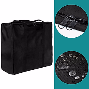 5011 Hard Cover Hood with Temperature Gauge for Blackstone 22 inch Table Top Griddle, Griddle Lid and Heavy Duty Grill Cover & Bag for Blackstone 22" Table Top Griddles, Black