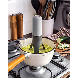 Uutensil Stirr+Timer Unique USB Rechargeable Automaitc Pan Stirrer with Timer - with Cable and Cradle - Teal