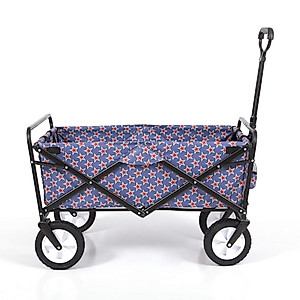 Mac Sports WTC-202 Collapsible Folding Outdoor Utility Wagon, Americana
